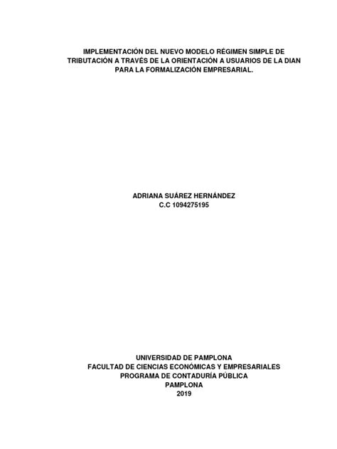 Suárez 2019 Tg Pdf Impuestos Economias