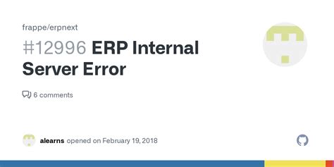 Erp Internal Server Error · Issue 12996 · Frappeerpnext · Github