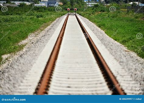 Railway Buffer Stop Stock Image Image Of Industry Rail 40639997