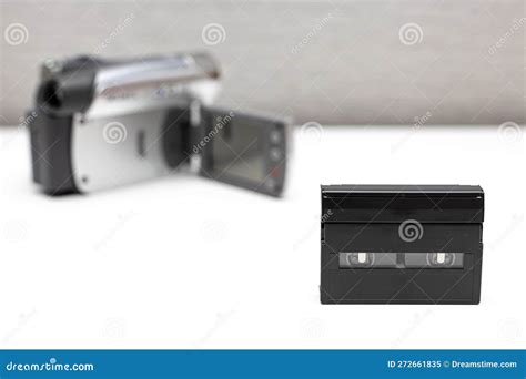 Small Video Cassette From A Vintage Video Camera Stock Image Image Of
