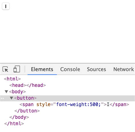 Html Why Does An I Inside A Span Inside A Button Show Up As Ij In