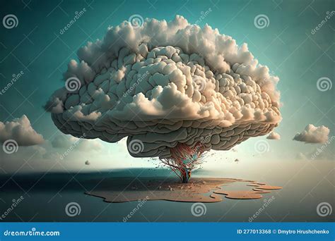 Brain Of An Artificial Intelligence Brain Shape Cloud Artificial Intelligence Concept Cloud