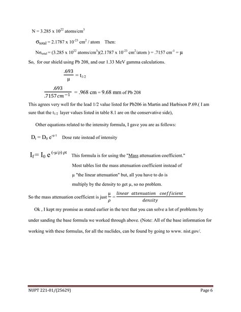 Shielding Equation Derivations For X And Gamma Rays Pdf