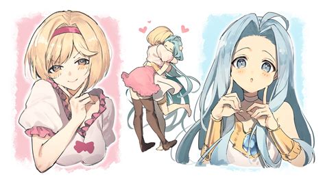 Djeeta And Lyria Granblue Fantasy Drawn By Umeda Shiso Danbooru