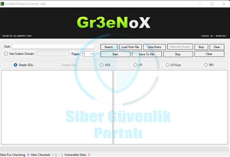 Gr3eNoX Exploit Scanner Kullanımı 2025 Siber Güvenlik Portalı