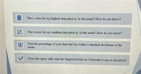 Solved How Do You Find The Z Score Of The Highest Data Piece Chegg Com