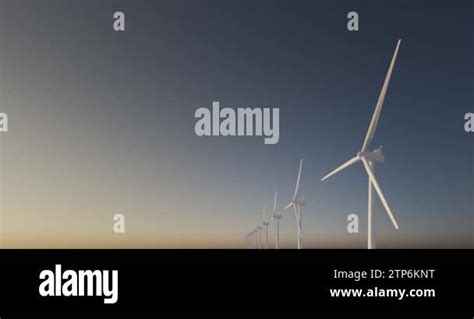 Rotating Wind Power Machine As Renewable Alternate Green Energy 3d Animation Stock Video