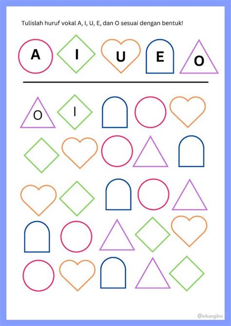 Tracing Huruf Vokal Tracing Worksheets Preschool Huruf And School