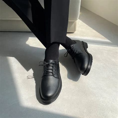 [당일출고] 남자 발편한 결혼식 하객룩 남성 정장 구두 키높이 더비슈즈 옥스포드화 로퍼