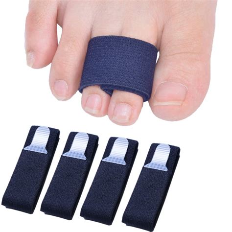 Buy Sumifun Elasticity Toe Splint 4 Packs Of Toe Wraps For Broken Toe Curled Toe Hammer Toe