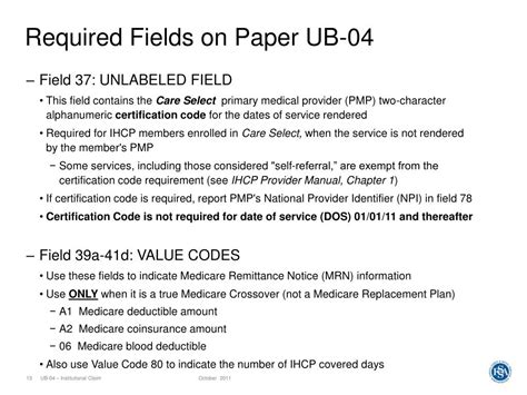 PPT UB Institutional Claim PowerPoint Presentation Free Download ID