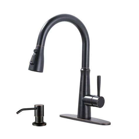 Vevetta 15 4 In Single Handle Stainless Steel Pull Down Kitchen Faucet