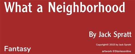 What A Neighborhood Fantasy Sex Story