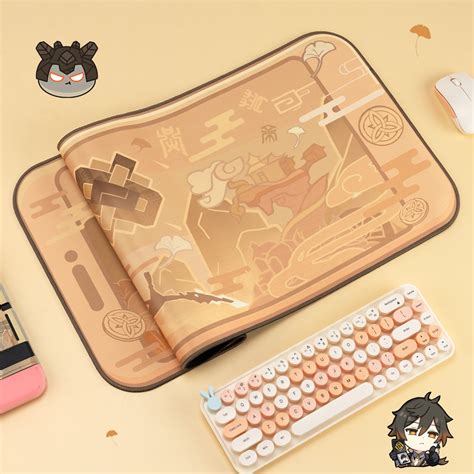 Genshin Impact Mouse Pad Zhongli Large Size Gaming Mouse Pad Genshinbox
