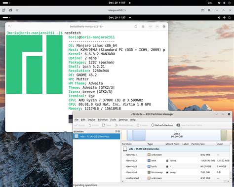 openstack rdo andand kvm hypervisor setting up gnome and kde plasma on the same instance of manjaro