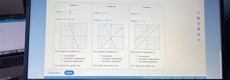 system a system b system c line 1 y 5 2 x line 1 y x 1 line 1 y x