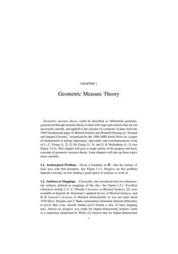 Geometric Measure Theory By Frank Morgan Open Library