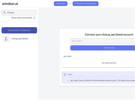 ClickUp API Connector Integrate Import Data