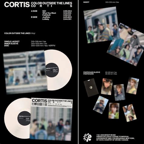 Cortis 코르티스 Color Outside The Lines 1st Ep Vinyl Super Dragon