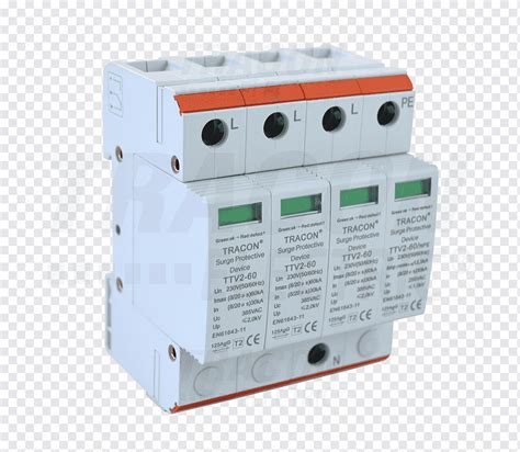 낙뢰 과전압 서지 보호 장치 피뢰기 서지 피뢰기 전기 전력 분배 전위차 400 볼트 교류 차단기 Png