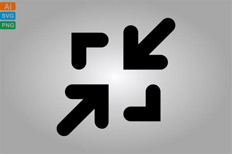 Arrow Minimize Graphic By Mudajaya1379 Creative Fabrica