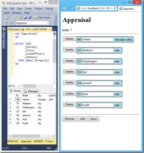 Breezejs Edit Sql Table With