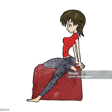 Cartoon Pin Up Pose Girl Stock Illustration Download Image Now