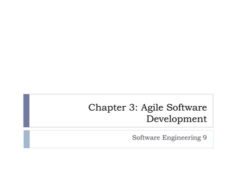 ppt chapter 3 agile software development powerpoint presentation