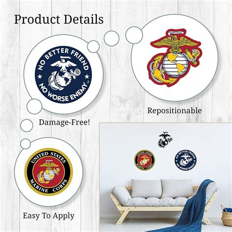 Decals Stickers Collectibles United States Marine Corps Usmc 2 Inch
