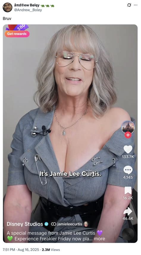 Jamie Lee Curtis Bruv Jamie Lee Curtis Freakier Friday Ad Milkers
