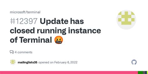 Update Has Closed Running Instance Of Terminal Issue Microsoft Terminal GitHub