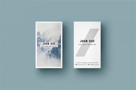 Vertical Business Card Mock Up Free Psd Mockup World Hq
