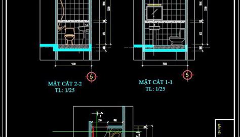 198 WC Layout Plan And Elevations Details CAD Drawings Download Free Cad Blocks Download DWG