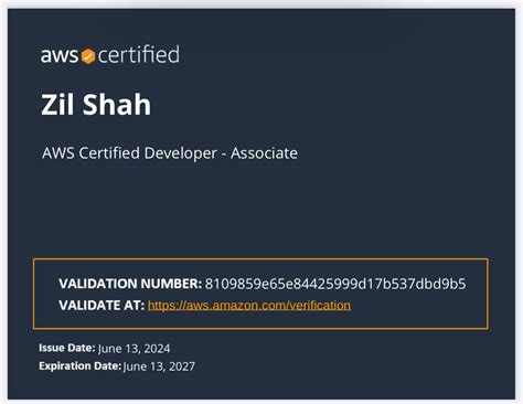 Zil Shah On Linkedin I Am Excited To Share That I Have Completed My Aws Developer Certification