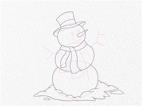 How To Draw A Snowman Realistic