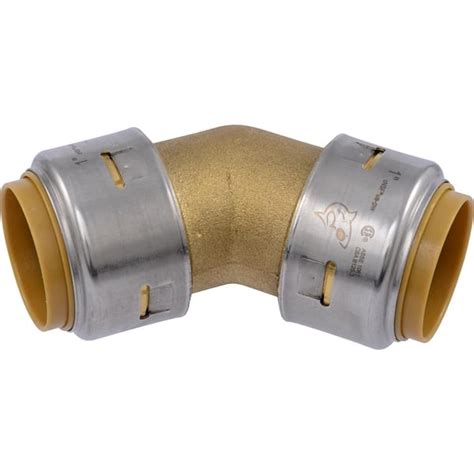 Sharkbite Max 1 In Push To Connect Brass 45° Elbow Fitting Ur660a The Home Depot