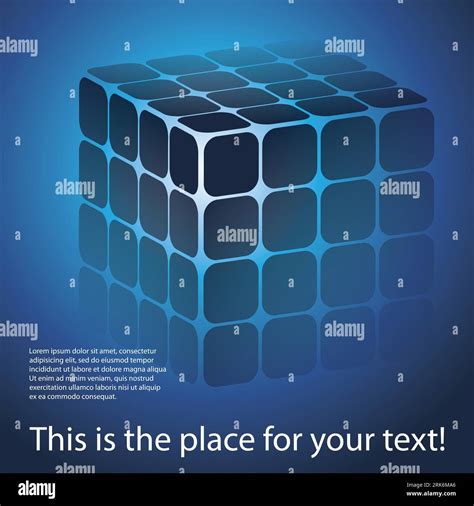 3d Cube Puzzle Box Vector Background Stock Vector Image And Art Alamy