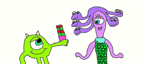 Pixar Valentines Day Couple 5 Mike And Celia By Simpsonsfanatic33 On