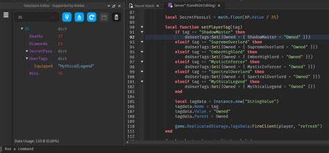 Datastore2 Tables Not Saving No Errors In Console Scripting