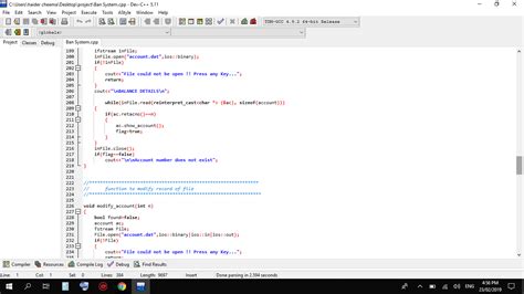 Object Oriented Programing Code Bank System Code Created In Dev C For CodeClerks