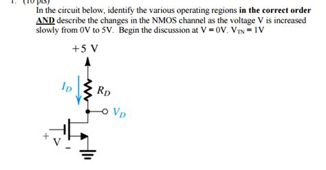 Solved In The Circuit Below Identify The Various Operating Chegg Com