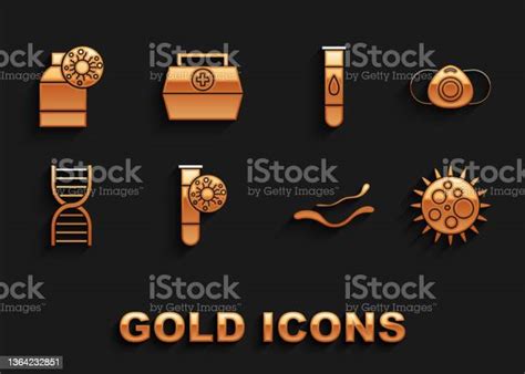 바이러스 의료 보호 마스크 바이러스 에볼라 질병 Dna 기호 혈액 검사 및 병 및 응급 처치 키트 아이콘으로 테스트 튜브를 설정합니다 벡터 0명에 대한 스톡 벡터 아트 및