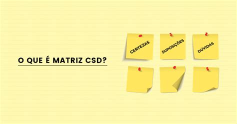 Matriz Csd Como Iniciar Um Projeto Com Esse Método