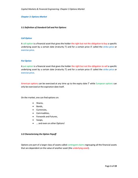 Chapter 3 Lecture Notes Warning Tt Undefined Function 32 Chapter 3 Options Market 3