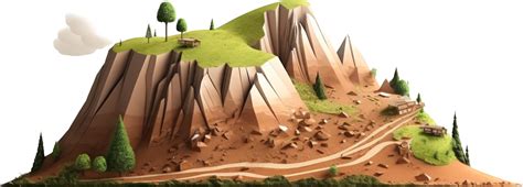 Landslide Png With Ai Generated 33647450 Png