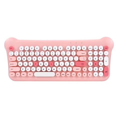 Sulihua Colourful Retro Round Cap Wireless Keyboard And Mouse Set