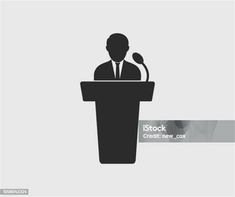 회색 바탕에 스피커 아이콘입니다 평면 스타일 벡터 Eps입니다 개념에 대한 스톡 벡터 아트 및 기타 이미지 개념 개념과