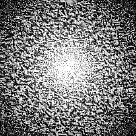 Radial Halftone Pattern Texture Vector Black And White Radial Dot Gradient Background For Retro