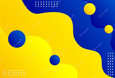배너 벽지 및 표지 템플릿에 대한 노란색 및 파란색 색상 디자인의 추상 스타일 배경 디자인 프리미엄 벡터