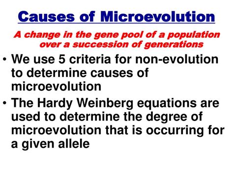 Ppt Microevolution Powerpoint Presentation Free Download Id2350337